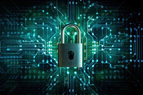 Premium Photo Digital Screen Data Protection Concept Using Cyber