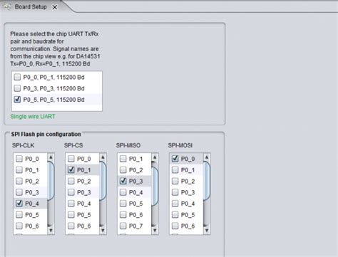 da14531 firmware update via 2 wire uart and 1 wire uart using