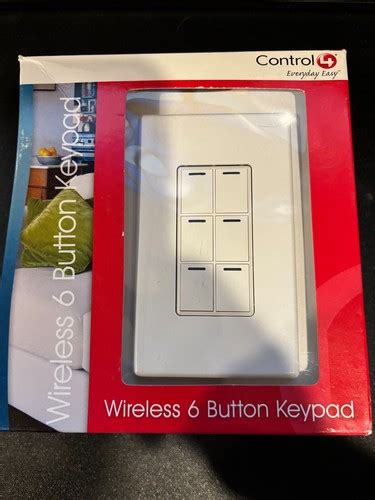 2 Control4 C4 Kp6 B1 W Wireless 6 Button Keypad Brand New Factory Sealed Ebay