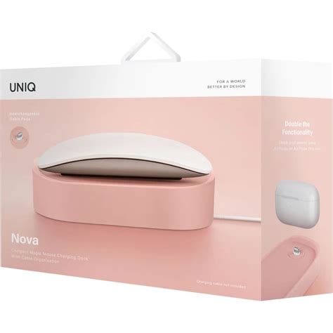 Uniq Nova Compact Dokovacia Stanica Pre Apple Magic Mouse Ružová