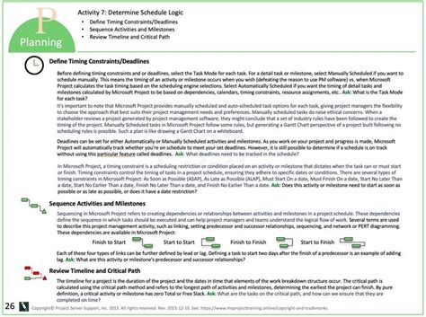 mastering microsoft project schedule logic task modes constraints