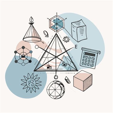 Math Vector Illustration Line Circuit Premium Ai Generated Vector