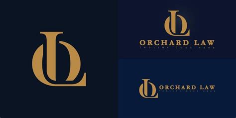 Premium Vector Modern Vector Initial Letter Ol Or Lo Logo In Gold Color Isolated On Multiple