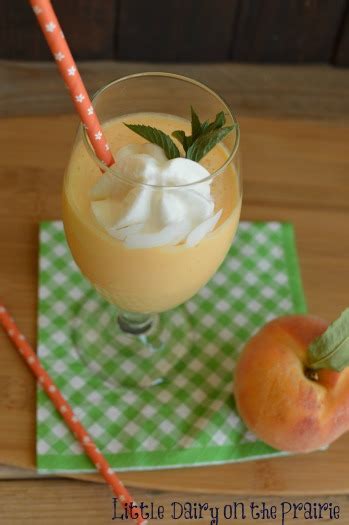 Fresh Peaches And Cream Smoothies Pitchfork Foodie Farms