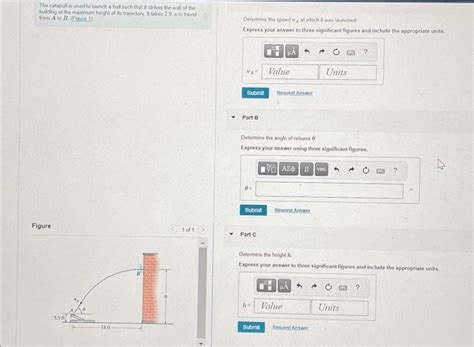 Solved The Catapult Is Used To Launch A Ball Such That It