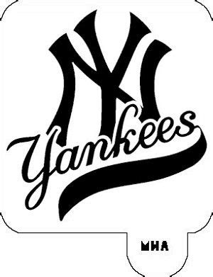 Mr Hair Art Stencil New York Yankees Logo Mha 494 New York Yankees Logo Ny Yankees Logo