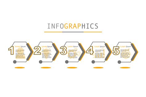 인포 그래픽 요소 템플릿 비즈니스 개념 5 단계 워크 플로우 레이아웃을위한 최소 모양 디자인 다이어그램 연례 보고서 웹 디자인 크리에이티브 배너 레이블 벡터 0명에 대한