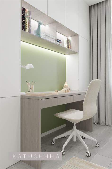 Рабочая зона в детской Дизайн квартиры Студия Katushhha