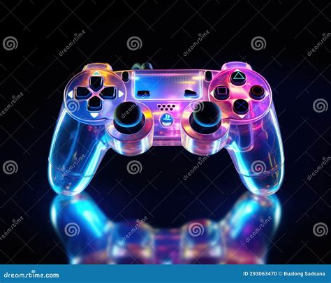 The Controller Is Bright And Has A Video Game Controller On It Stock