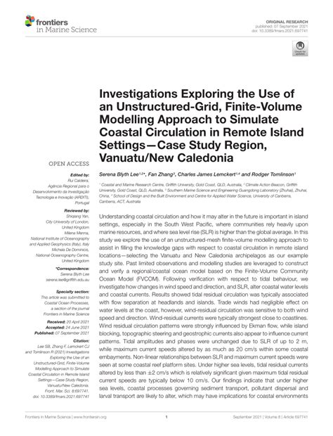 pdf investigations exploring the use of an unstructured grid finite