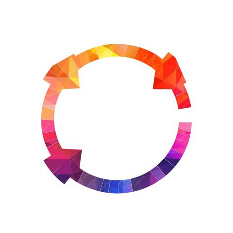 Premium Photo An Editable Stroke Modern Sign With A Circle Arrow Chart Cycle Icon Circular