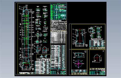 M0490 甲醇回收塔模型CAD 说明 AutoCAD 2013 模型图纸下载 懒石网