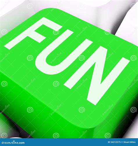 Fun Key Means Exciting Entertaining Or Joyful Stock Illustration Illustration Of Excited