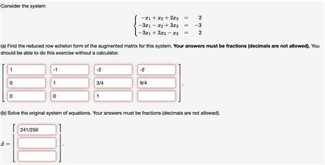Solved Consider The System Chegg Com