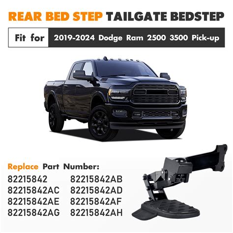 Ram 3500 Truck Accessories Wocch Ram Rear Bed Step For Dodge Ram 2500