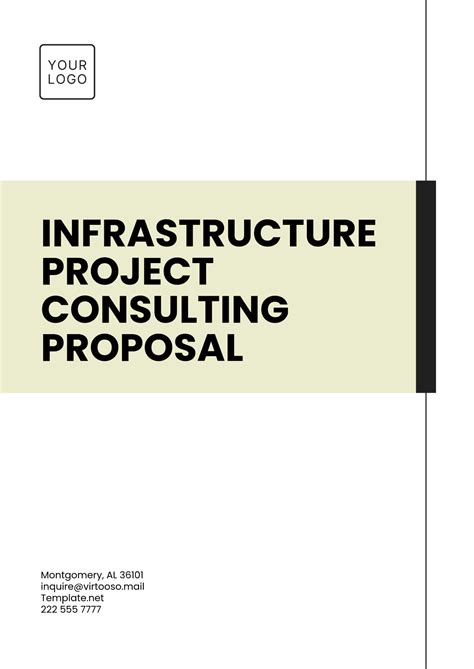 Free Infrastructure Project Consulting Proposal Template To Edit Online