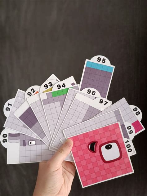 Numberblocks 101 110 Body Stickers A4 Sticker Printing Instant Digital Download Jpeg And Pdf