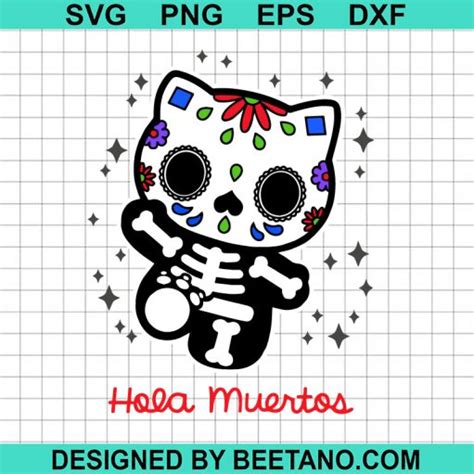 Hola Gato Hello Kitty Mexican Svg Hello Kitty Cinco De Mayo Svg