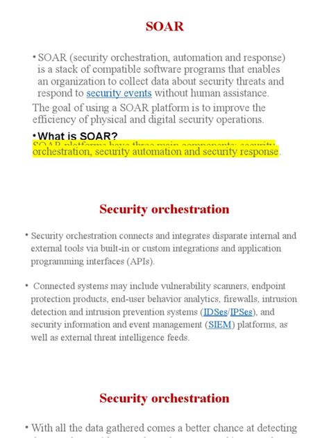 soar pdf security computer security
