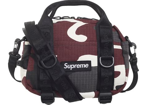 Supreme Mini Duffle Bag Ss26 Red Camo Ss26 Us