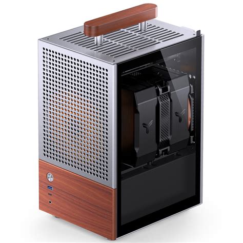 Jonsbo T6 Silver Itx Pc Case Mini Tower Aluminum Computer Case With