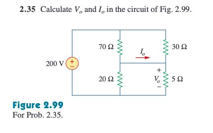 Solved Calculate Vo And Io In The Circuit Of Fig Chegg