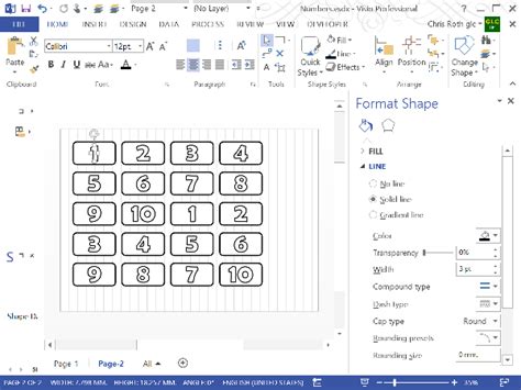Text Outlines In Visio Visio Guy