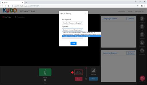 Double Check Your Media Settings Windows KUDO Support