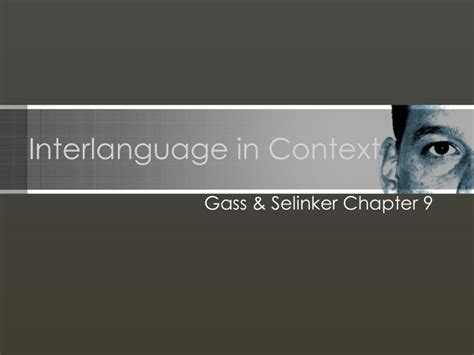 Interlanguage Variation Context And Sla
