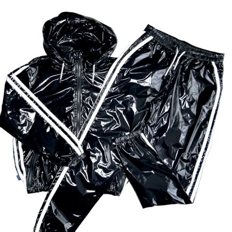 Shiny Nylon Pants And Jacket Pvc Shiny Nylon Pants And Jacket Without