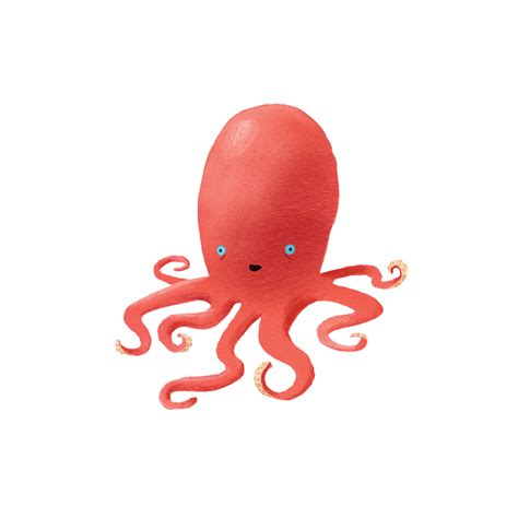 Ruby Octopus By Oliver Jeffers