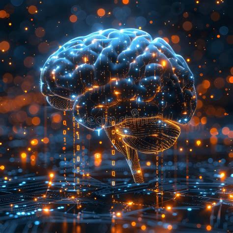 Ai S Neural Binary Digital Brain Pattern Stock Illustration