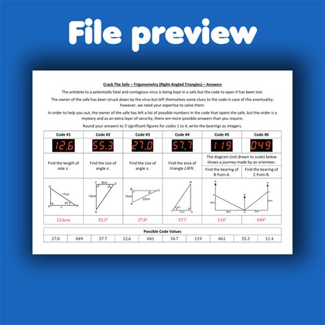 Crack The Safe Trigonometry Right And Non Right Angled Triangles Andy Lutwyche