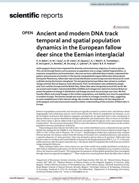 Pdf Ancient And Modern Dna Track Temporal And Spatial Population Dynamics In The European