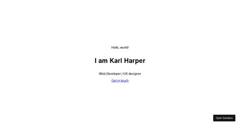 Dev Profile Codesandbox