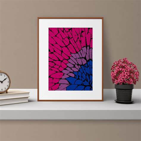 Bisexual Art Print Bi Bisexual Pride Minimal Poster Wall Art Etsy