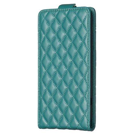 For Samsung Galaxy A15 Diamond Lattice Vertical Flip Leather Phone Case Green