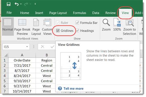 Removing Gridlines From An Excel Spreadsheet One Minute Office Magic