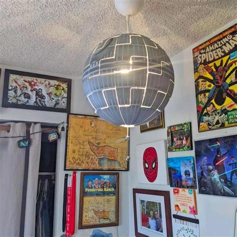 These Exploding Death Star Lamps Are Customized From An Ikea Lamp