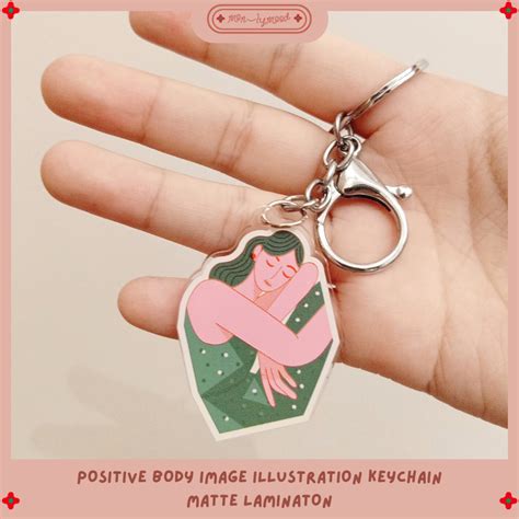 🇲🇾 Local Supplier Creative Cute Positive Illustration Cartoon Key Chain