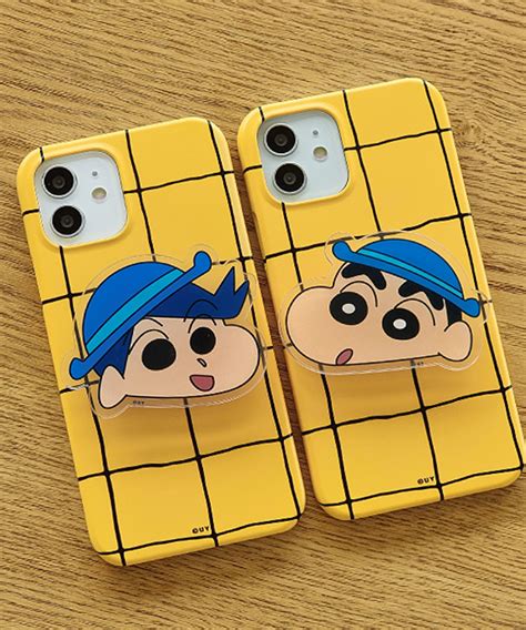 짱구 정품 원장선생님패턴 하드 케이스 아크릴 스마트톡 케이스 아이폰 16 15 14 프로 맥스 13 12 갤럭시 S24 S23 S22 플러스 울트라 노트20 S21 에이블리