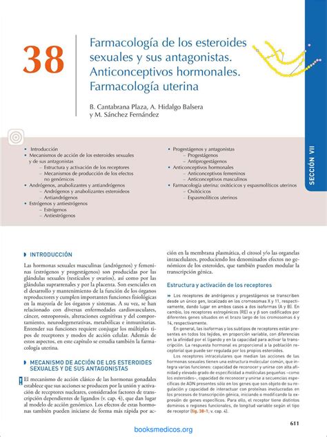 38 Esteroides Sexuales Hormonas Farmacología De Los