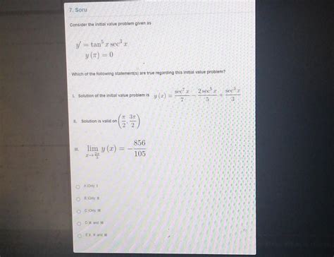 Solved Consider The Initial Value Problem Given As