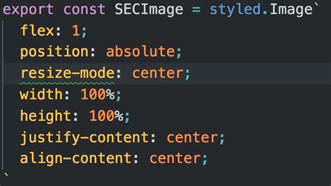 Throws Warning For Valid Style Property Resizemode · Issue 45