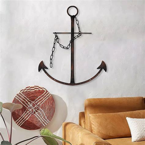 Decoración De Pared De Ancla De Metal