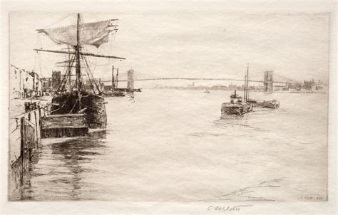 Brooklyn Bridge By Charles Adams Platt Buy Fine Art Print