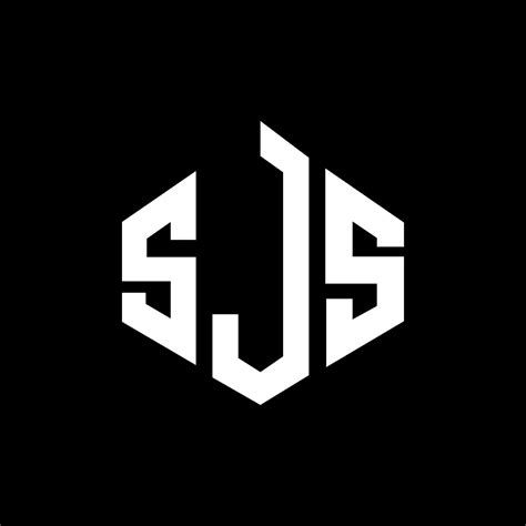 Sjs Letter Logo Design With Polygon Shape Sjs Polygon And Cube Shape Logo Design Sjs Hexagon