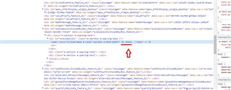 Python How Can I Adjust This Line Of Selenium Code To Get The Status Info Of This Item