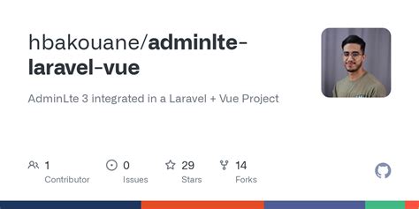 Github Hbakouaneadminlte Laravel Vue Adminlte 3 Integrated In A