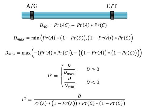 Statistics Used To Measure LD Equations To Calculate Statistics Download Scientific Diagram